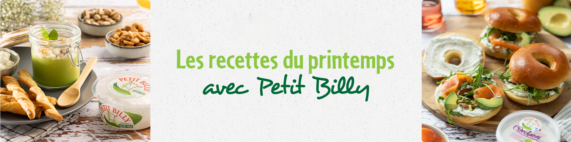 Recettes de printemps avec Petit Billy : du fromage de chèvre dans vos ...